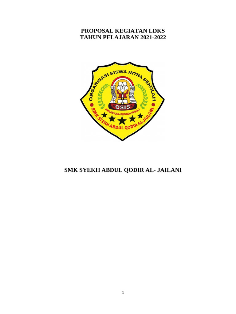 Proposal LDKS - Lapangan Tembak | PDF