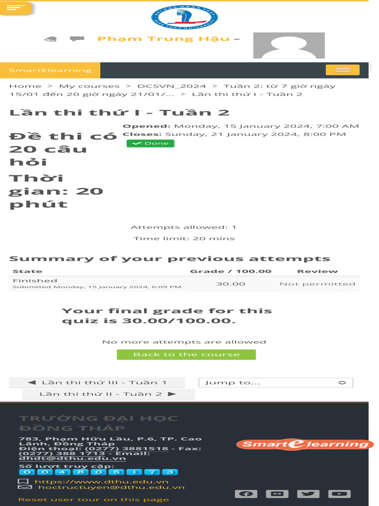 DCSVN - 2024 Lần Thi Thứ I - Tuần 2 | PDF