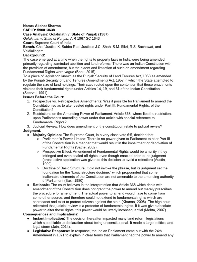 Constitution Case Analysis | PDF | Statutory Law | Political Science