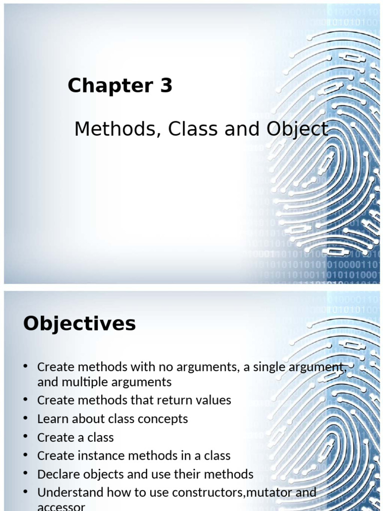 Chapter 3 Methods Objectazizah Pdf Method Computer Programming Parameter Computer