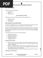 WCCAS Hotel: Guest Room Linen Control Sheet | PDF
