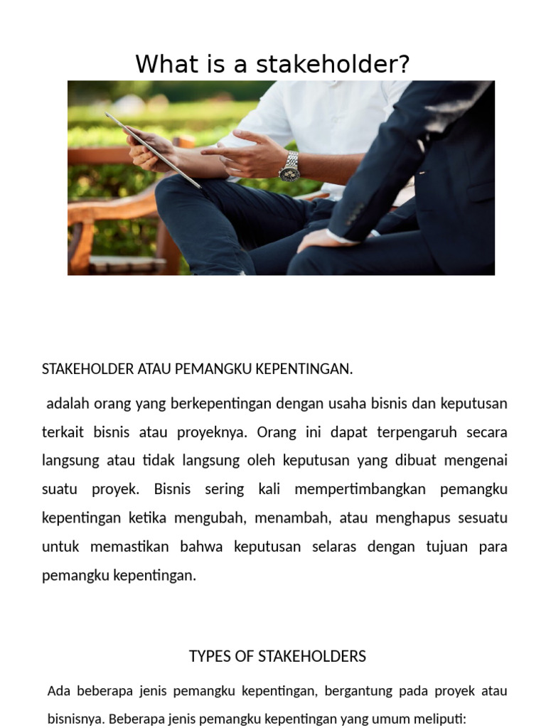 What Is A Stakeholder | PDF