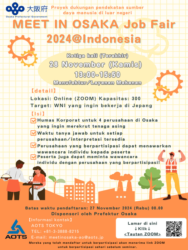 最新更新版1112 - MEET IN OSAKA Job Fair 2024@Indonesia | PDF