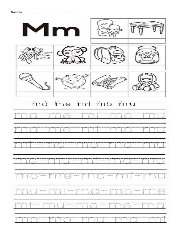 Fonema Ma Me Mi Mo Mu | PDF