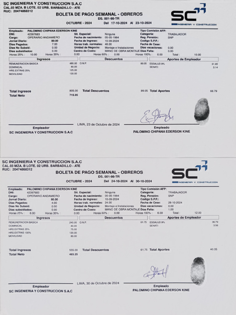 Boletas Ederson | PDF