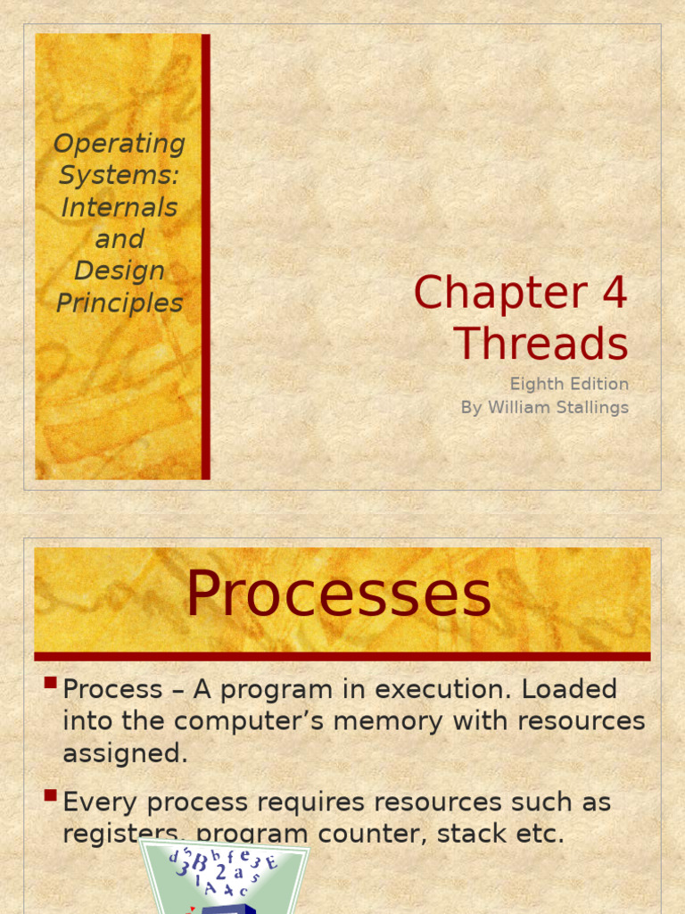 Lecture 4 - Threads | PDF | Thread (Computing) | Process (Computing)