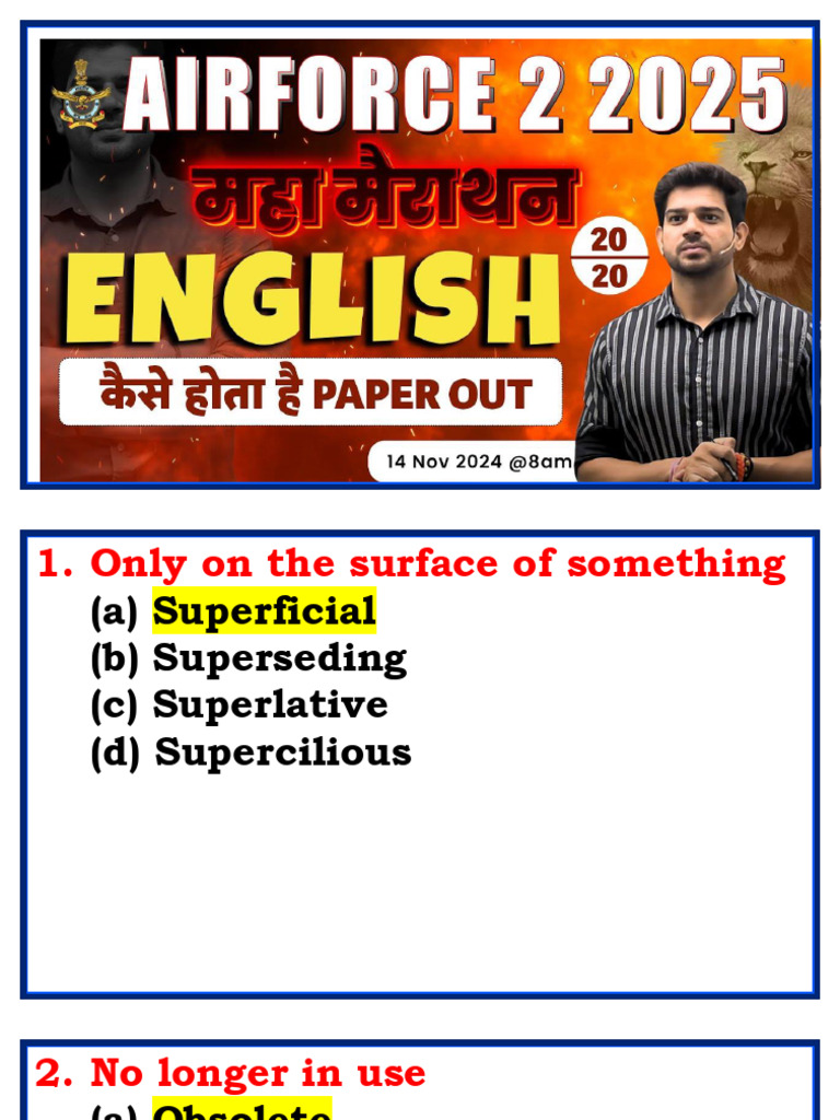 ONE WORD ANS KEY PDF | PDF
