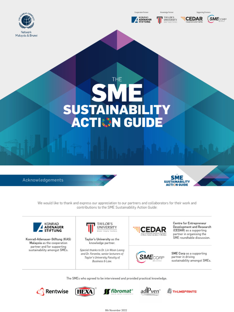 SME Sustainability Action Guide - Eng Version | PDF | Sustainability ...