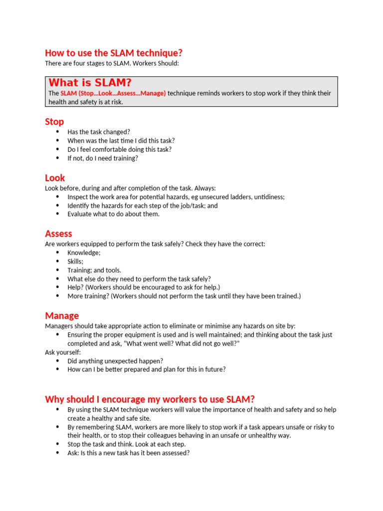 SLAM Technique | PDF