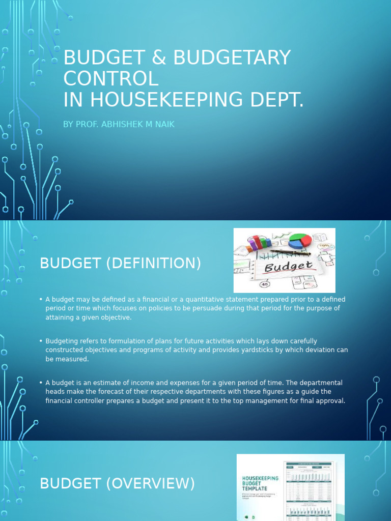 Budget & Budgetary Control | PDF | Budget | Expense