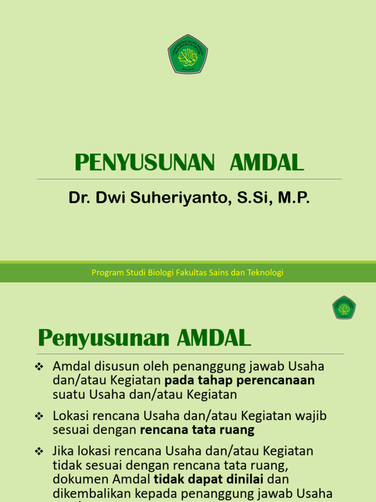 Panduan Penyusunan AMDAL yang Efektif | PDF