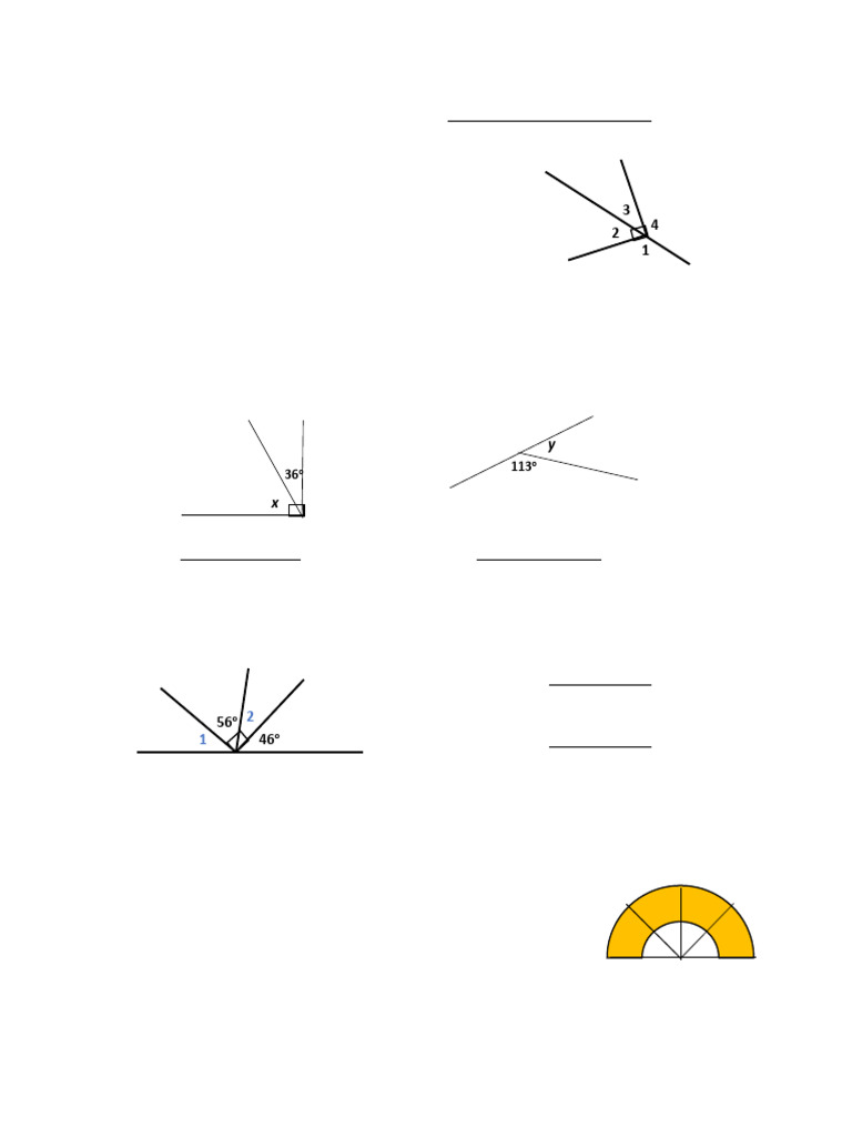Describing Angles Assignment 1 | PDF