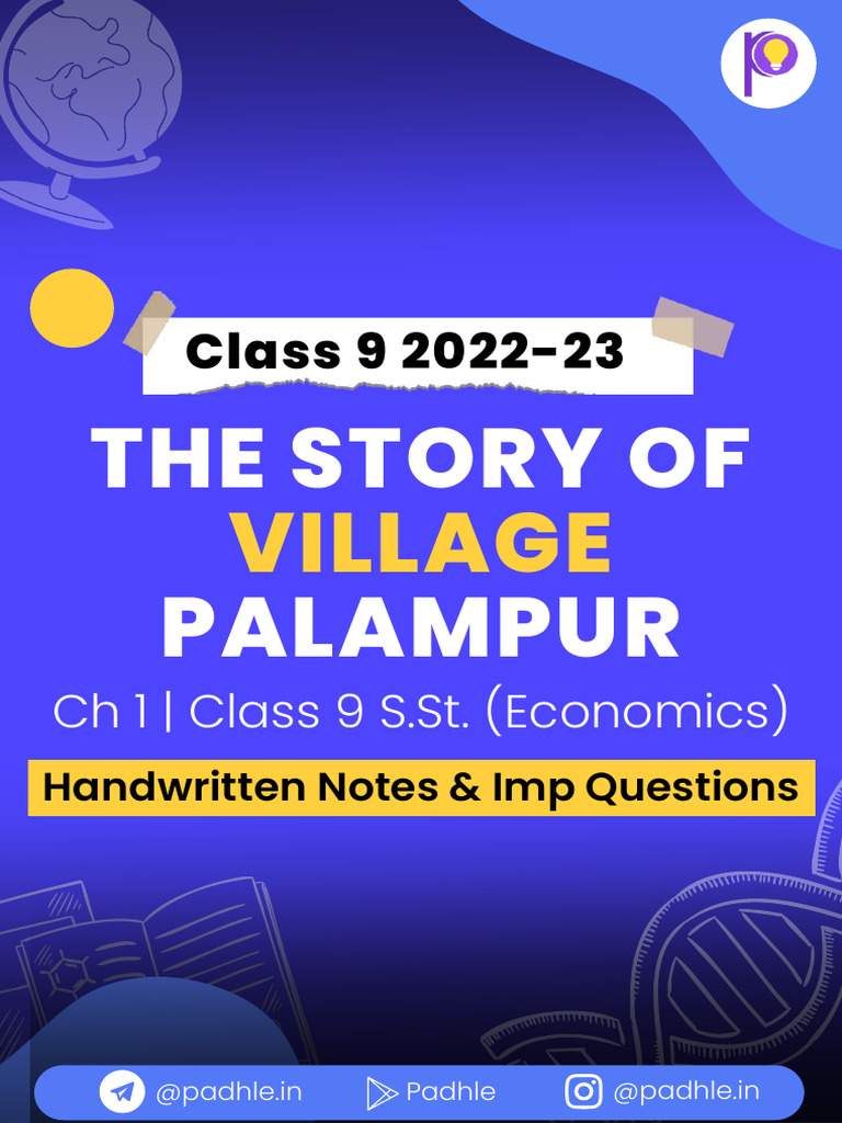 Class 9 Economics: Village Palampur Notes | PDF
