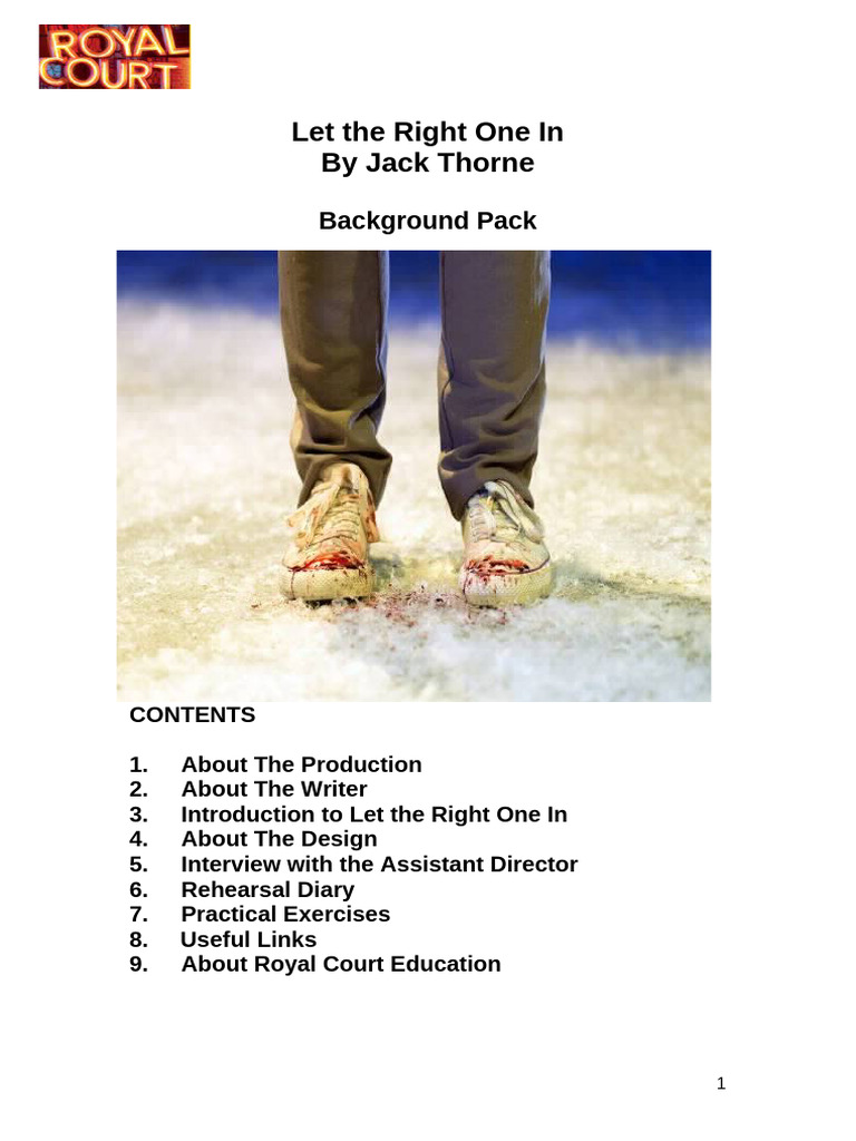 Insights on Let the Right One In | PDF