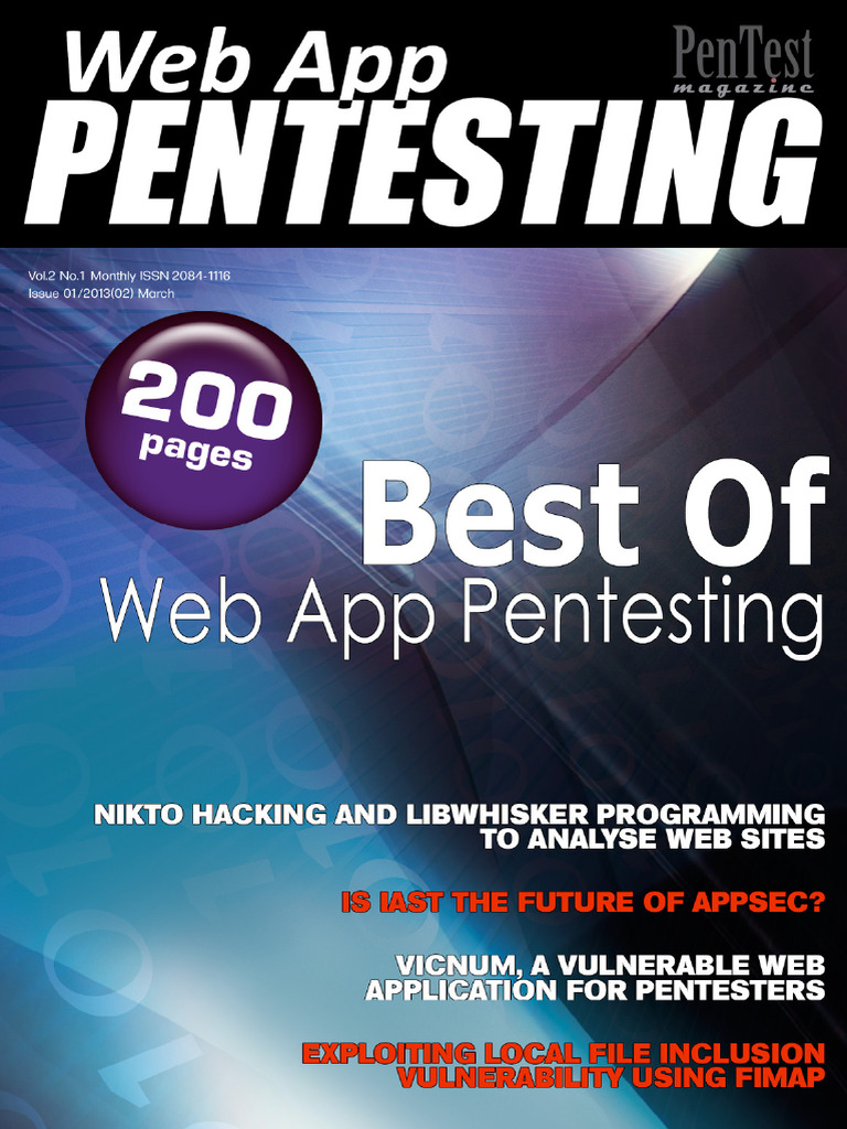 PenTest WEB APP 01 2013 Teasers | PDF | Penetration Test | Computer Network