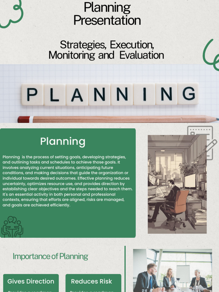 Planning Presentation | PDF | Planning | Goal