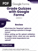 Creating Online Exams with Google Forms | PDF | Spreadsheet | Software