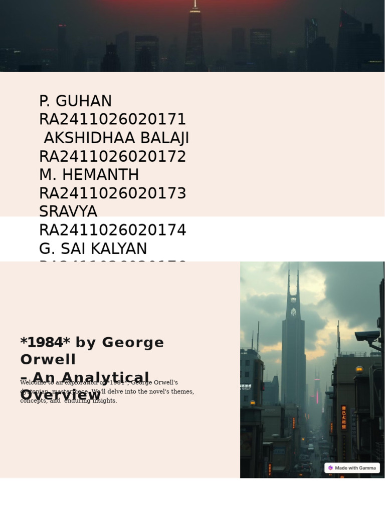 Analysis of George Orwell's *1984* Themes | PDF | George Orwell