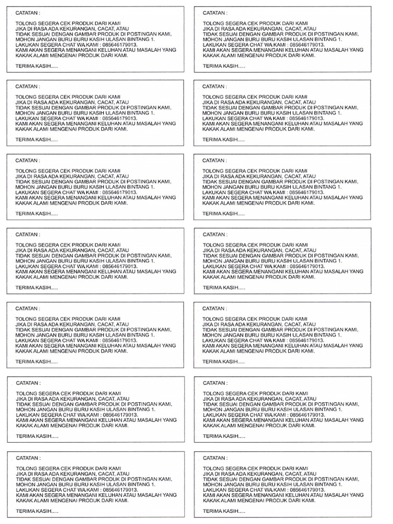Catatan Stiker | PDF