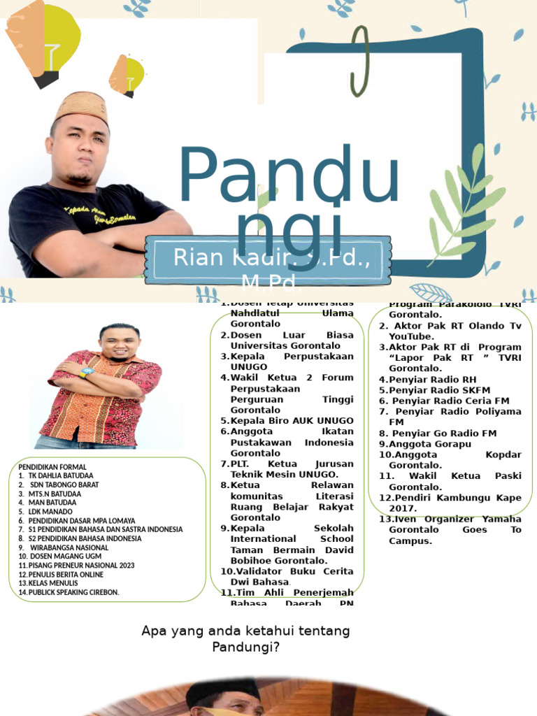 Presentasi Paanthungi Gorontalo Rian Kadir | PDF