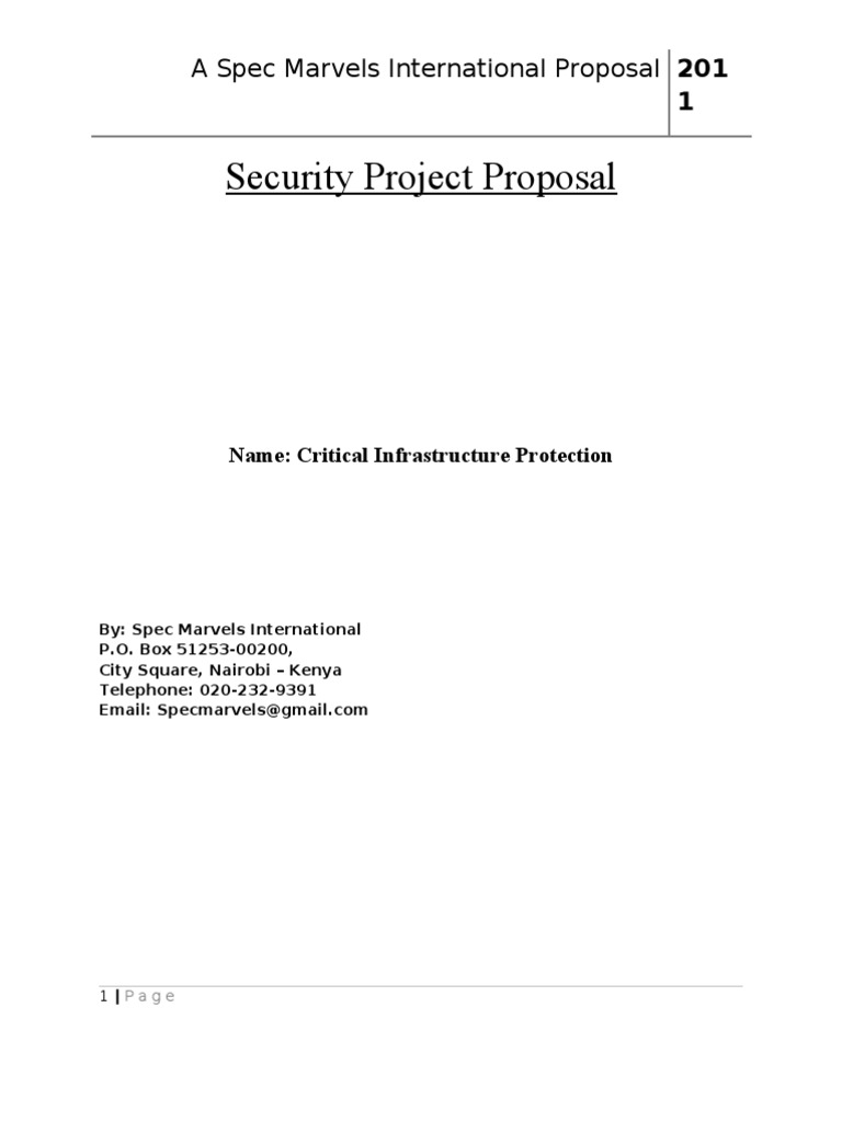 Security Project Proposal | PDF | Security Alarm | Surveillance
