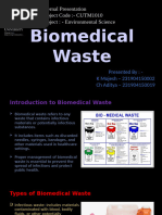 Biomedical Waste Management | PDF | Waste | Waste Management