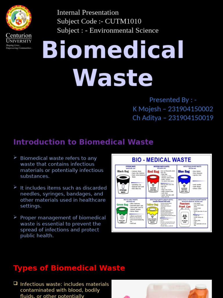 Biomedical Waste | PDF | Waste | Waste Management
