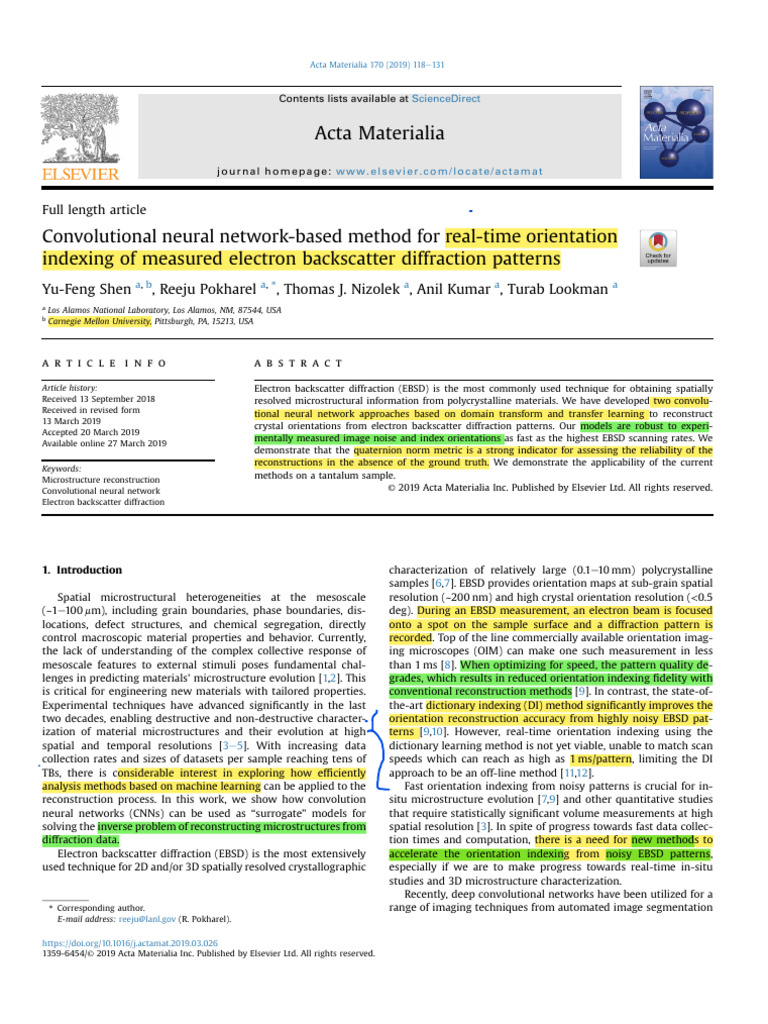 CNN EBSD Paper | PDF | Physical Sciences | Optics