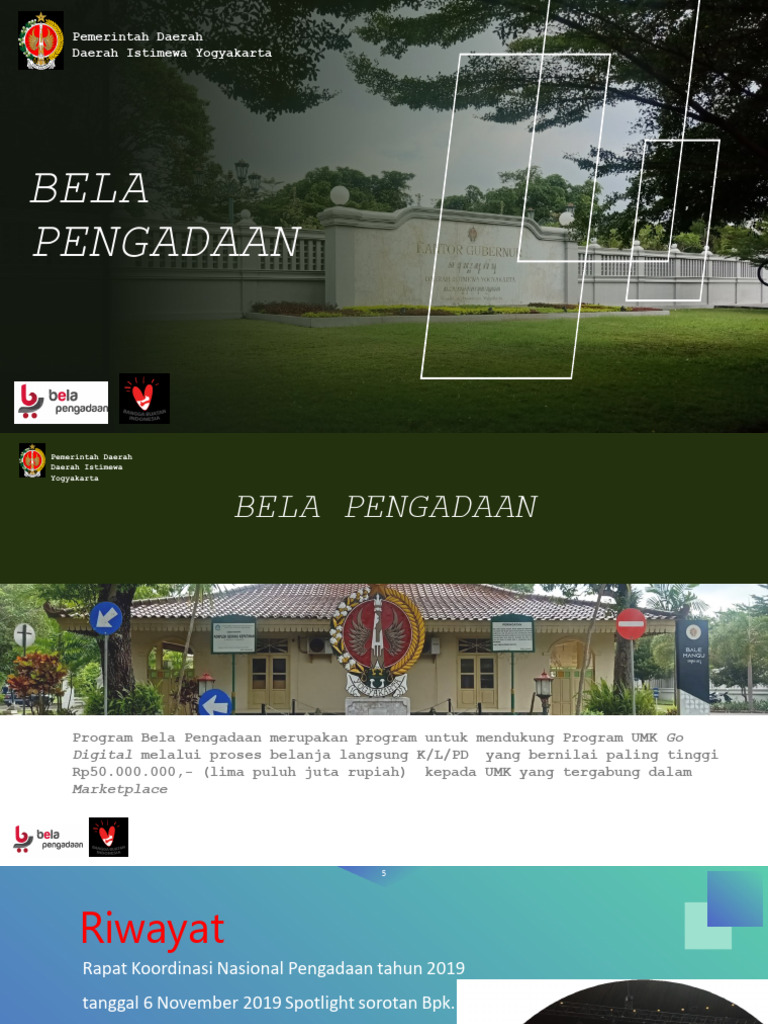 Bela Pengadaan Dinggo Diklat PBJ Sempu 2022 | PDF