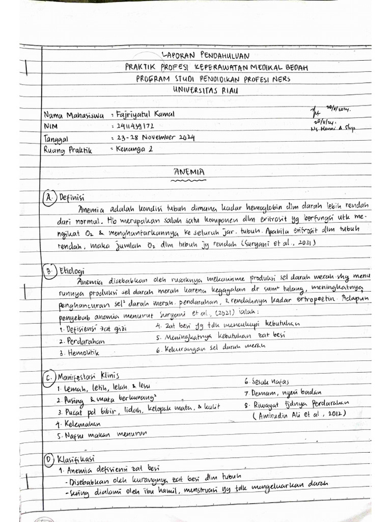 LP Kenanga 2 (Anemia) | PDF