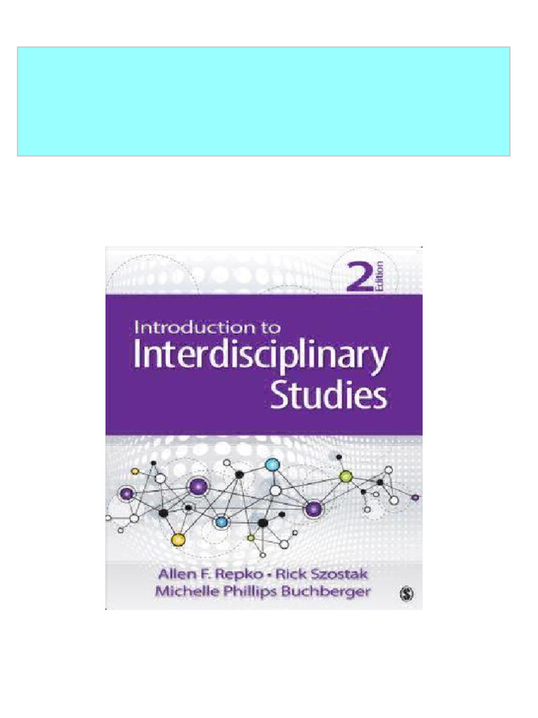 Get Introduction To Interdisciplinary Studies Allen F. Repko PDF Ebook ...