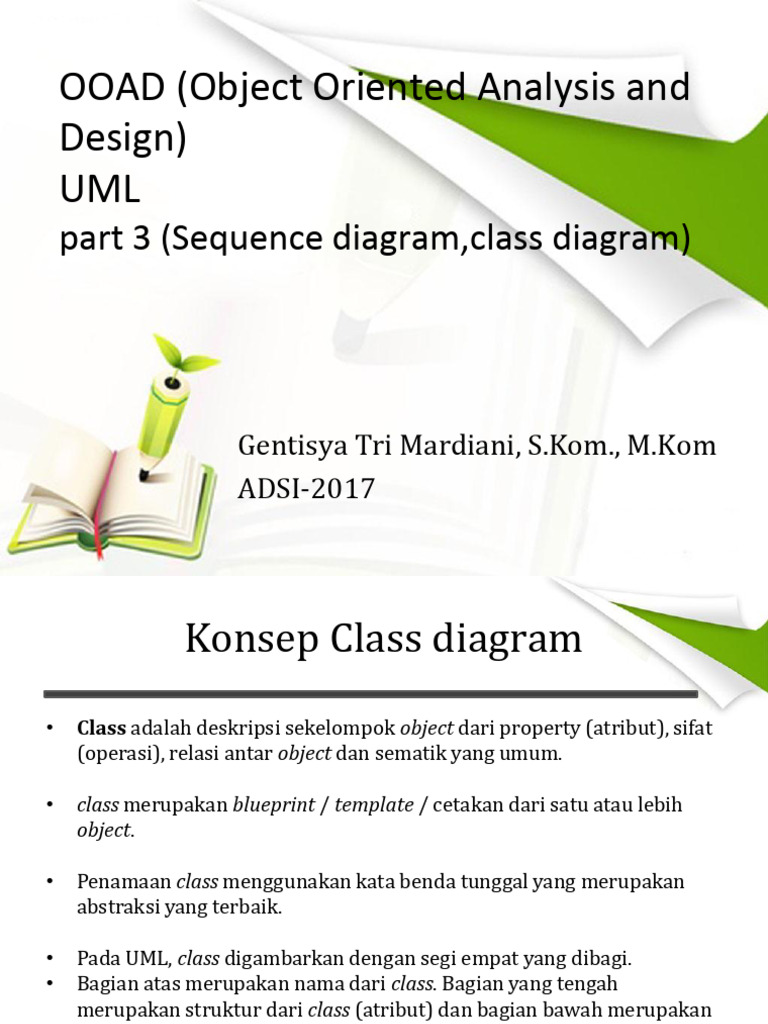 Pertemuan 11 - Sequence, Class Diagram | PDF