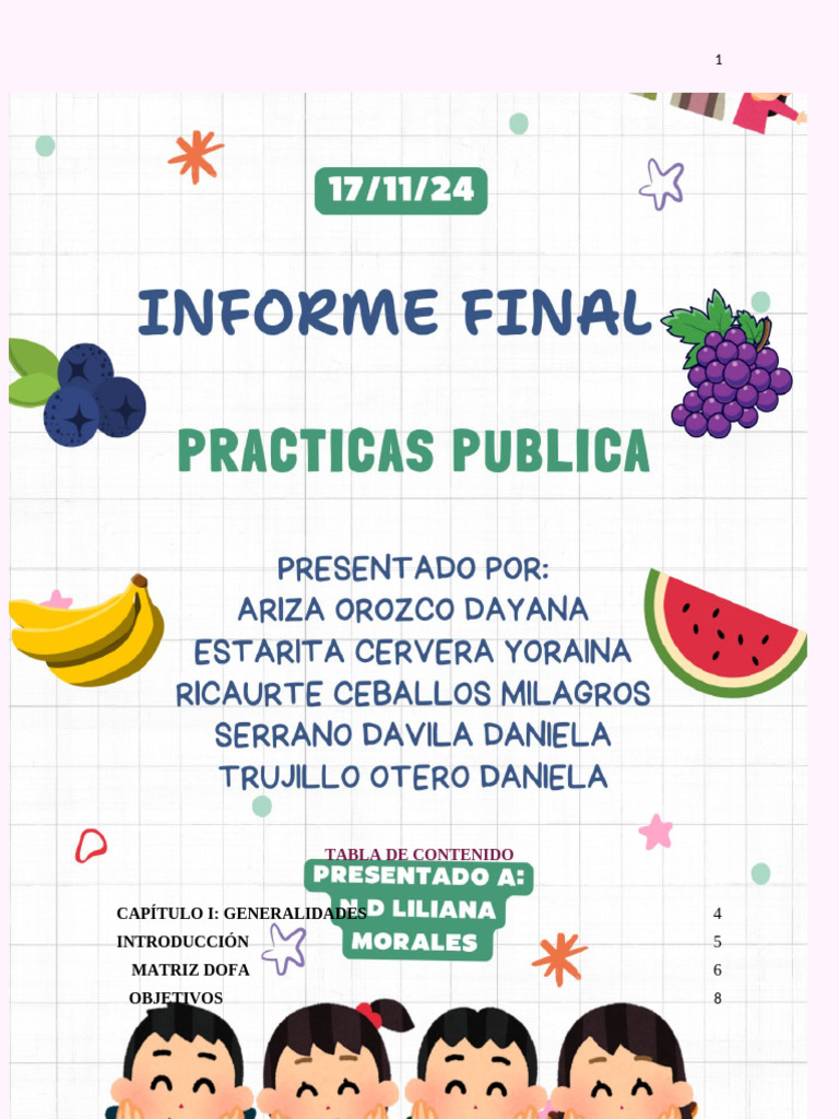 INFORME FINAL2024 - 2 Centro de Vida Adulto Mayor | PDF | Alimentos | Dieta