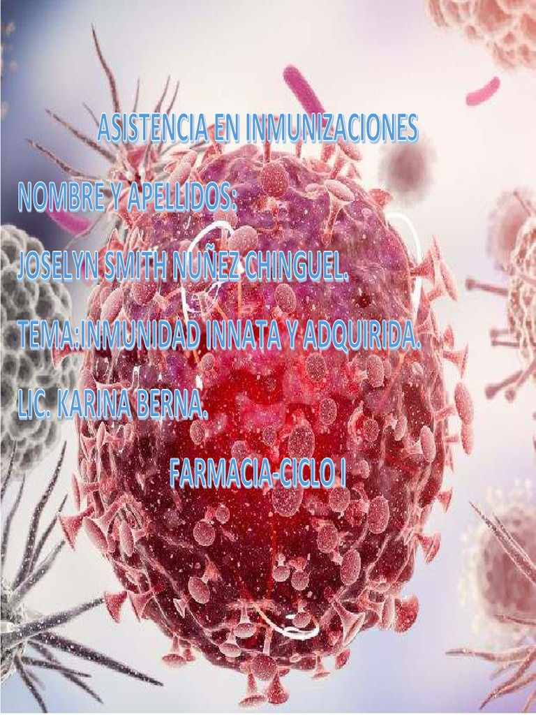 Inmunidad Innata y Adquirida Mapa Conceptual. | PDF