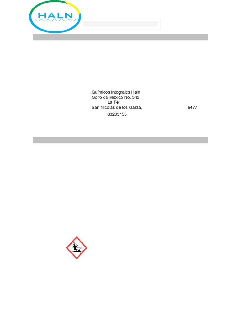 Nitrato de Plata 0.1N Haln | PDF | Agua | Toxicología