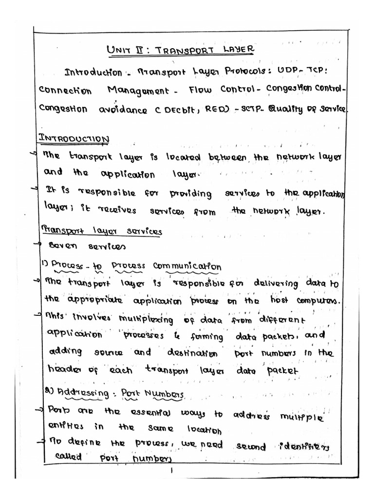 Computer Networks Unit 2 Pdf