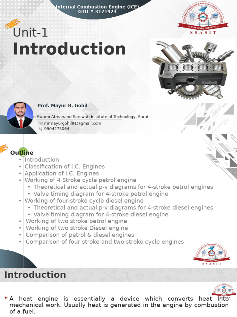 Chapter 1 - Introduction | PDF | Engines | Internal Combustion Engine