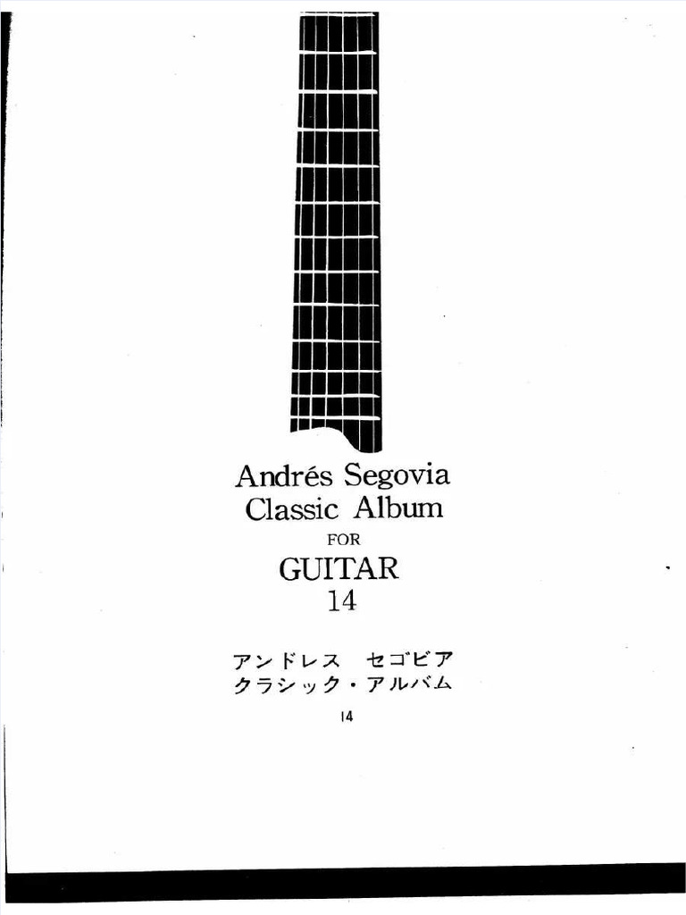 Classic Album For Guitar - Vol.14 - Ongaku Ed. by Andres Segovia | PDF