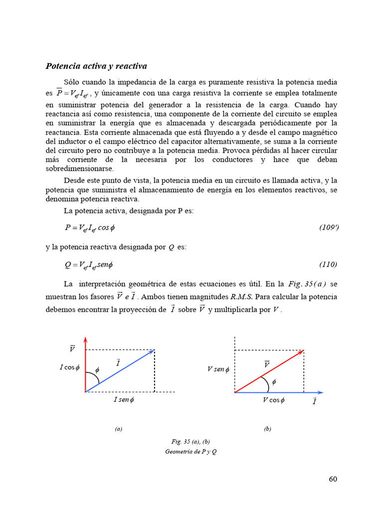 Potencia Activa-Reactiva-Aparente | PDF | Energia electrica | Corriente ...