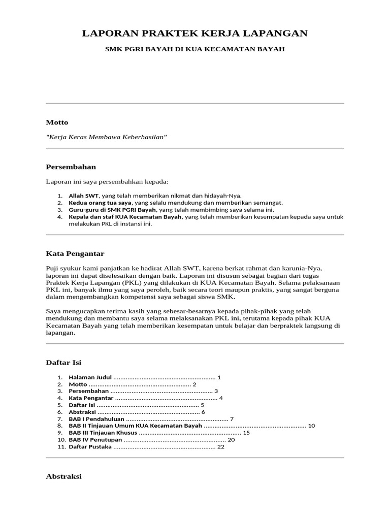 Laporan PKL - Amanda - Copy (Recovered) | PDF