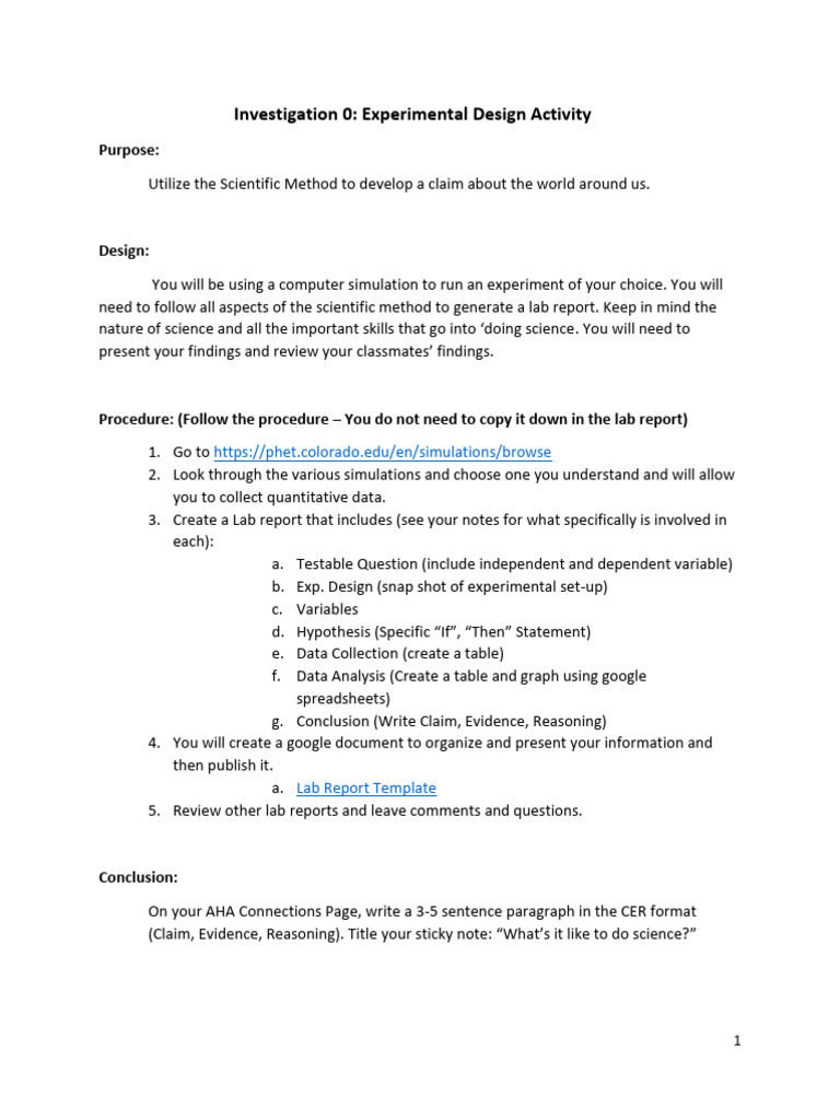 Experimental Design Using Simulations | PDF