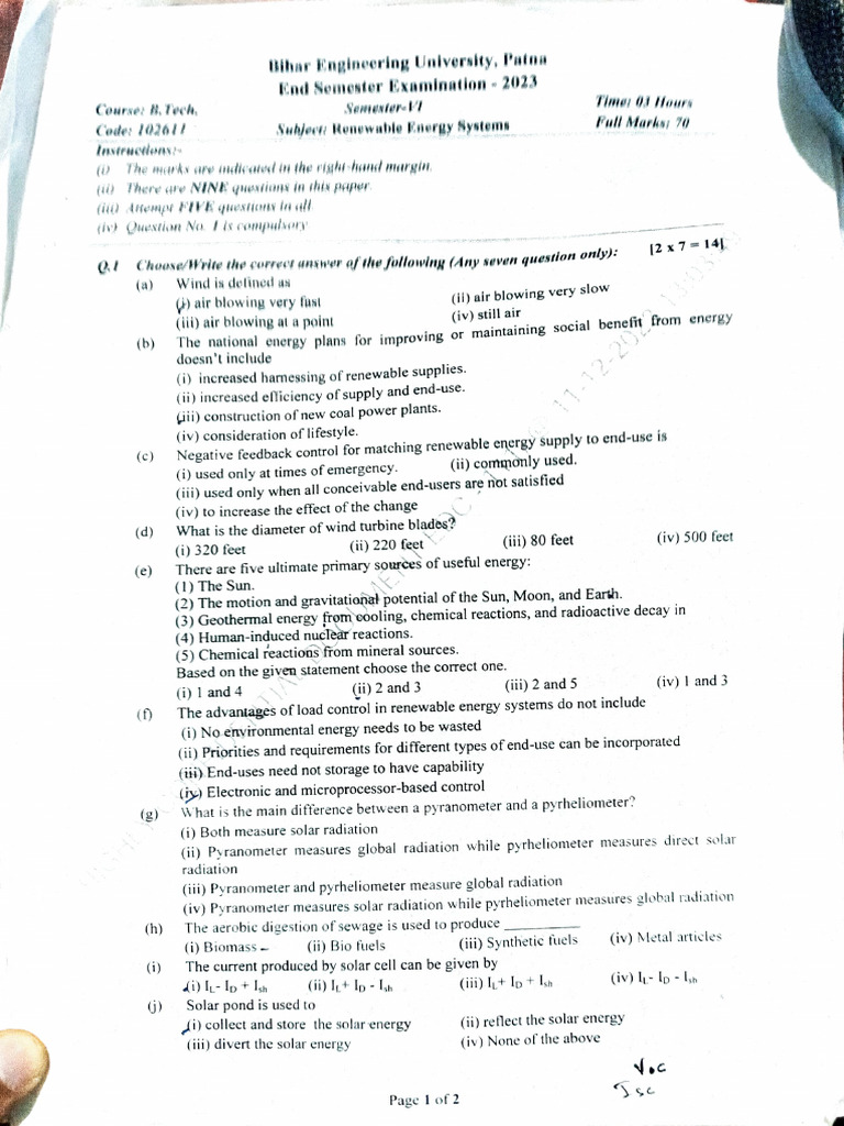 PYQ-23 - ME - 6th Sem | PDF | Torque | Strength Of Materials