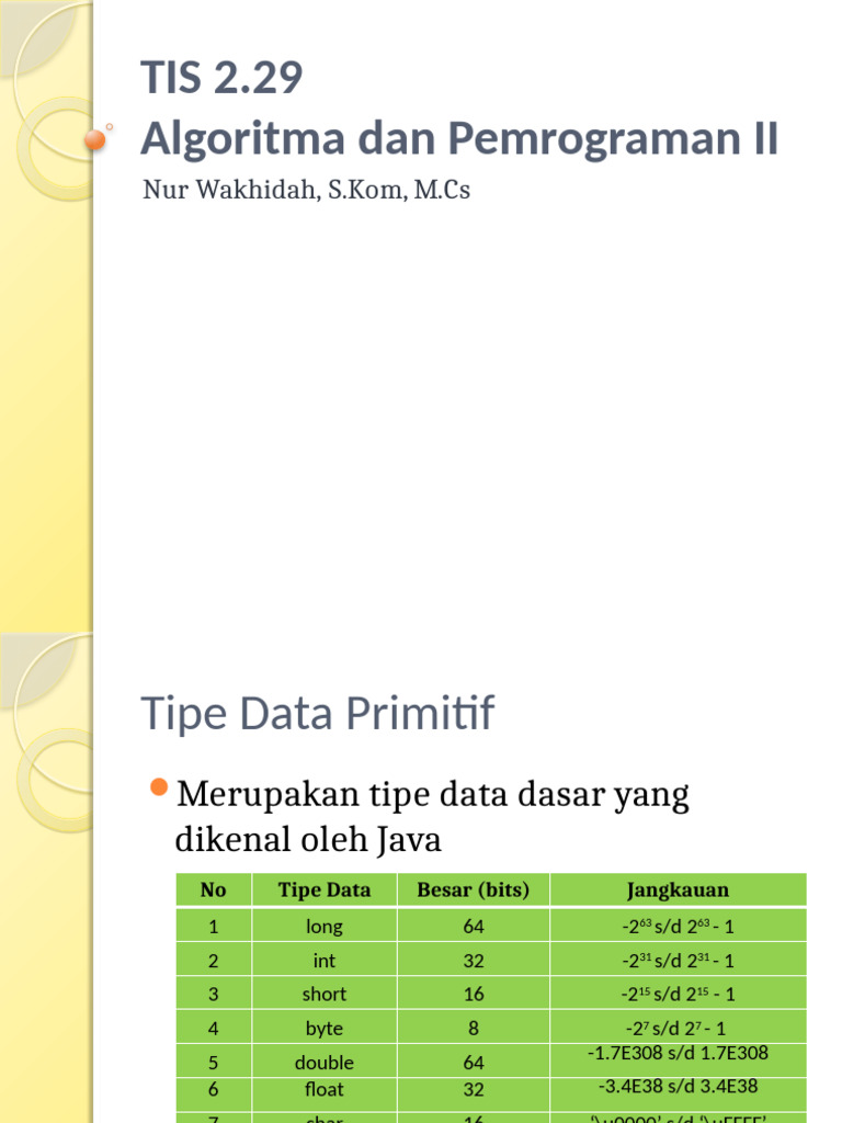 4 - Tipe Data | PDF