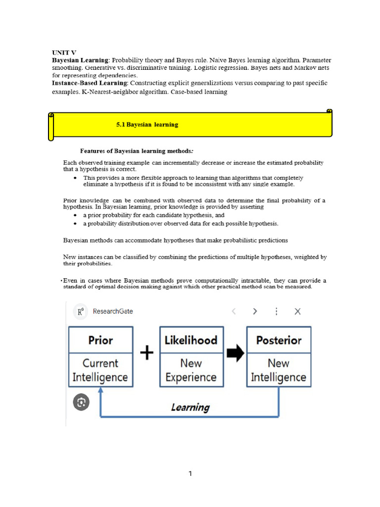 Unit-5 ML To Follow | PDF