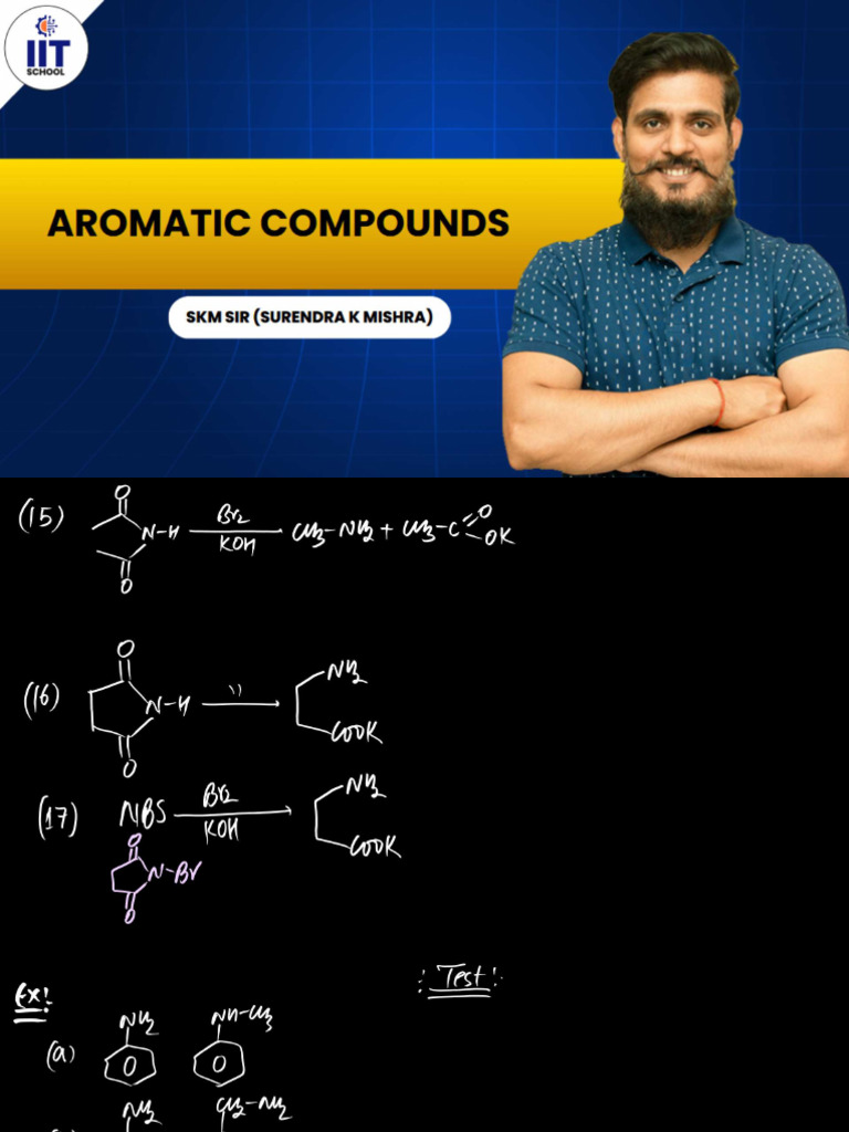 Aromatic Compound - L-01 (Class Notes) - SN-AR Mechanism | PDF