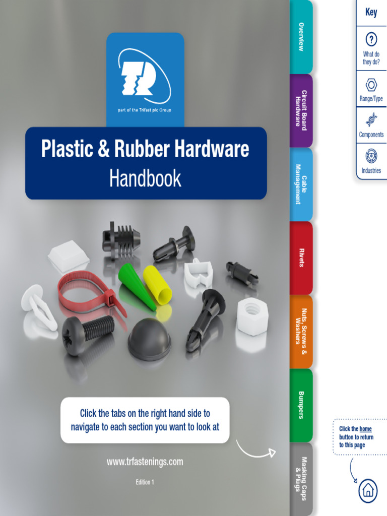 Plastic & Rubber Hardware Guide | PDF | Screw | Electrical Connector