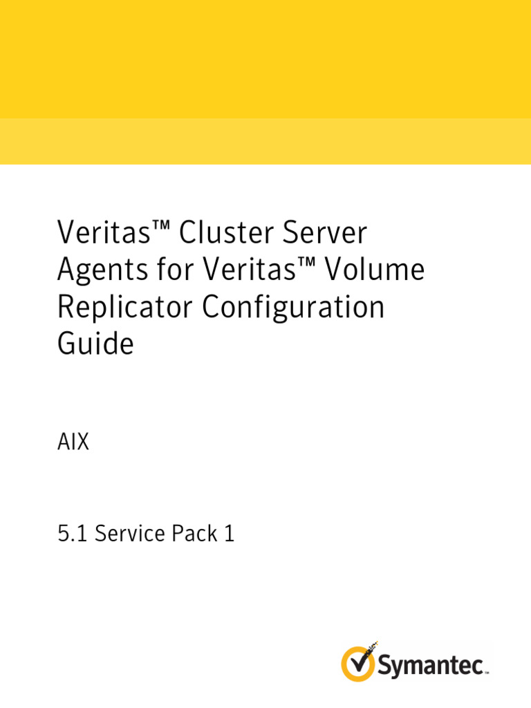 Vcs VVR Agent 51sp1 Aix Authority | PDF | Replication (Computing) | Computer Cluster