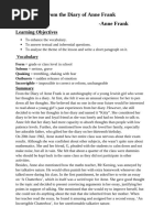 From the Diary of Anne Frank class 10 ncert | PDF | Anne Frank