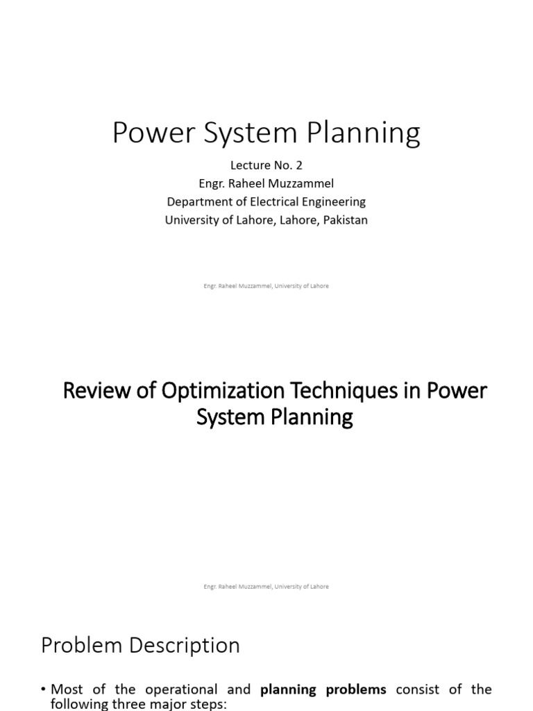Power System Optimization Guide | PDF | Mathematical Optimization | Linear Programming