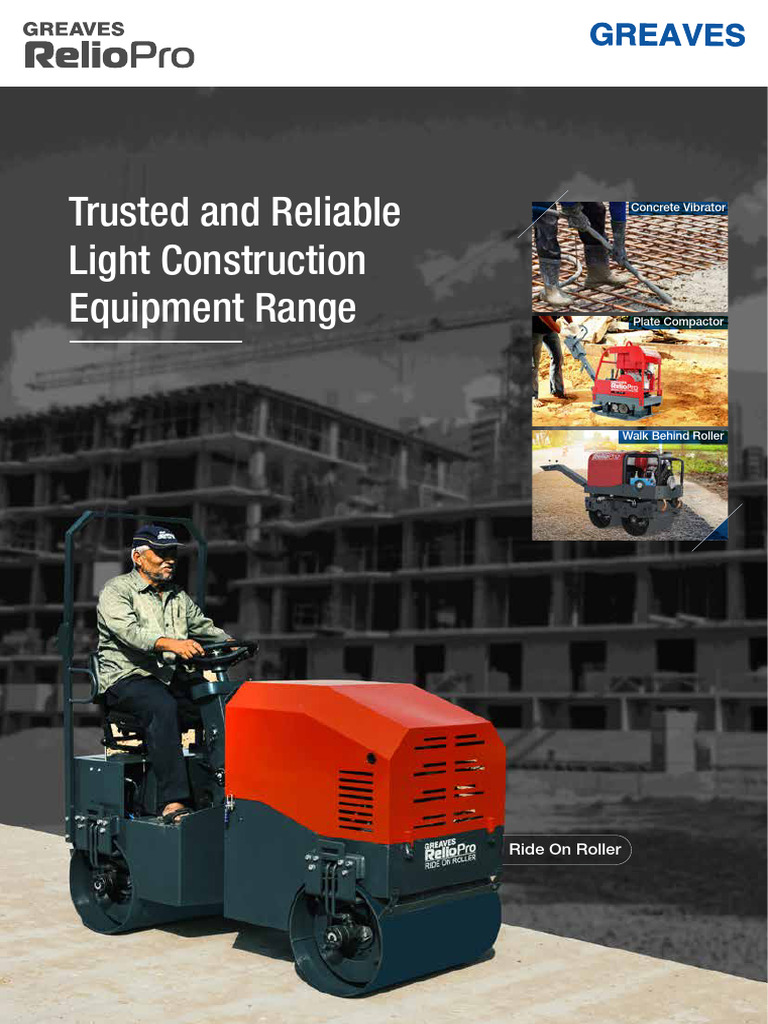 Greaves RelioPro-Brochure - Concrete Cutter | PDF | Concrete | Engines